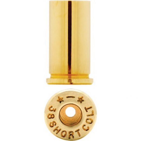 Starline Brass Small .38 Short Colt Unprimed Brass Cartridge Case, 100 ...