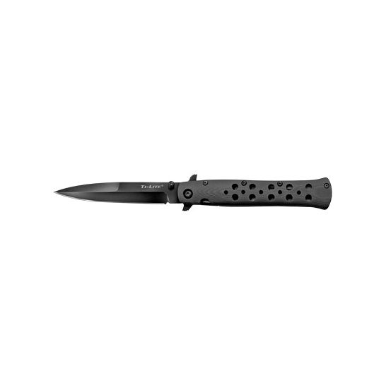 Cold Steel Tri-Lite 4" Plain Spear Point Folding Knife, Black - 26C4 ...
