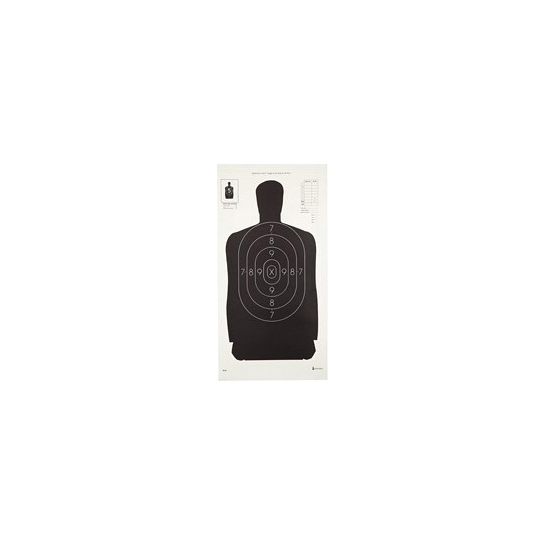 Action Target B-29 11.5"x22" Qualification Target w/ Police Silhouette ...