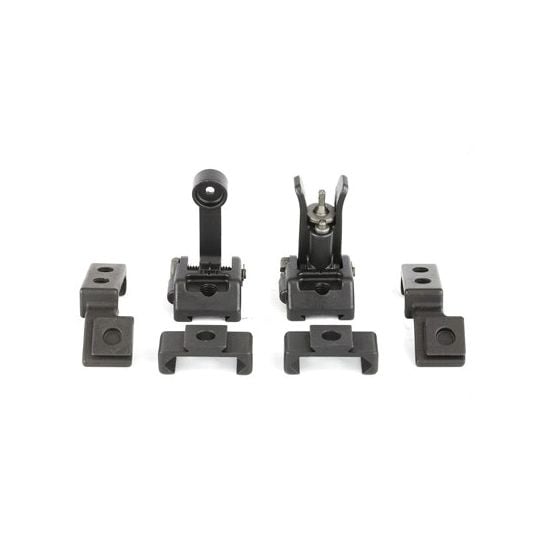 Griffin Armament M2 Folding Front/Rear Sights w/ 45 Degree Base, Black ...