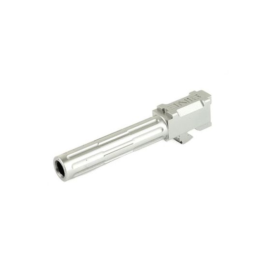 LanTac 9INE Glock 19 Fluted Barrel, Stainless Silver - 01-GB-G19-NTH-SS ...