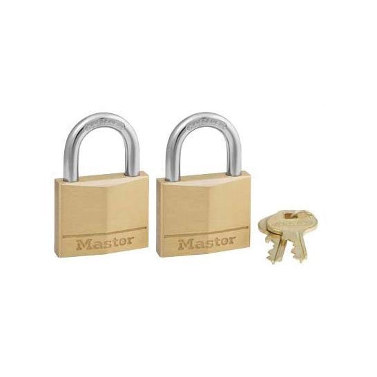 MasterLock 140 Brass Keyed Alike Locks, 2 Pack - 140T | Palmetto State Armory