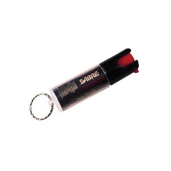 Sabre .54oz Pepper Spray Key Chain w/ Red Pepper, CS Tear Gas & UV Dye ...