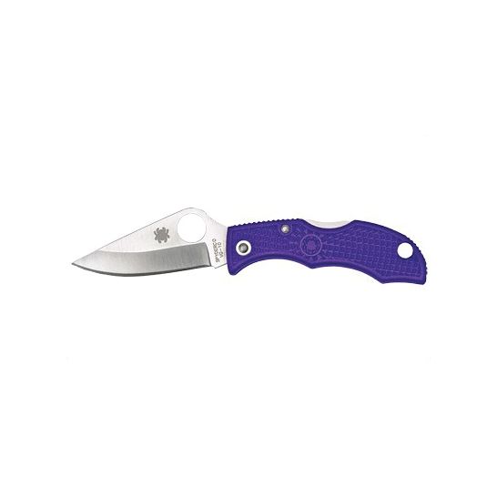 Spyderco Ladybug 3 1.94" Plain Clip Point Folding Knife, Purple - LPRP3 ...