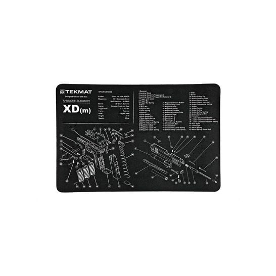 TekMat Springfield XDM 17"x11" Pistol Mat With Small Microfiber ...