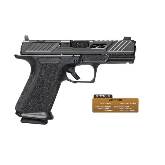 Shadow Systems MR920 Elite 9mm 4" 15rds Pistol, Black - High Capacity ...