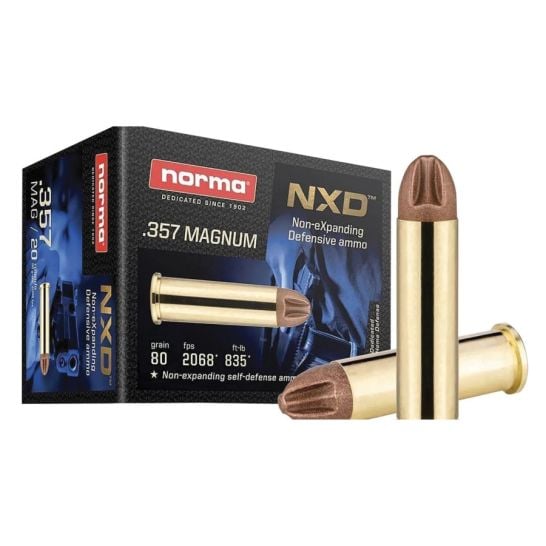 Norma .357 Magnum 80 gr NXD 20rds Handgun Ammo for High-Performance Accuracy - 611640020 ...