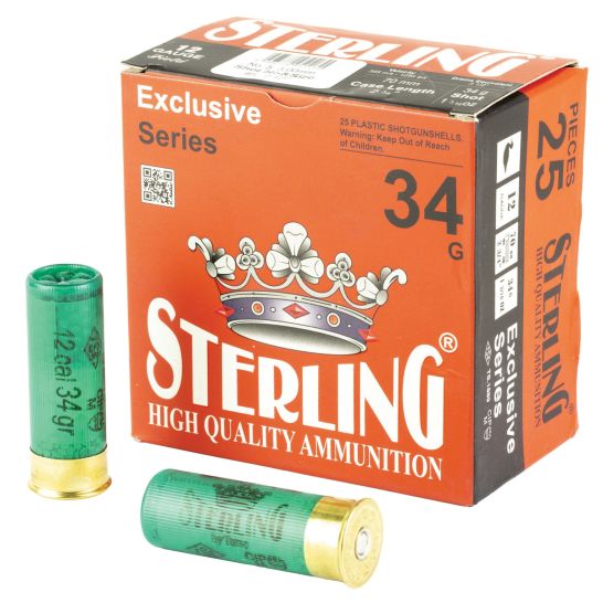 Sterling Exclusive 12 Gauge 2-3/4" #5 Bird 1-3/16 oz 25rds Shotshell ...