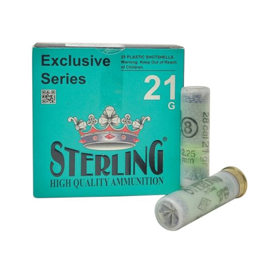 Sterling Exclusive Series 28 Gauge 2-3/4" #8 Birdshot 3/4oz Shotshells ...