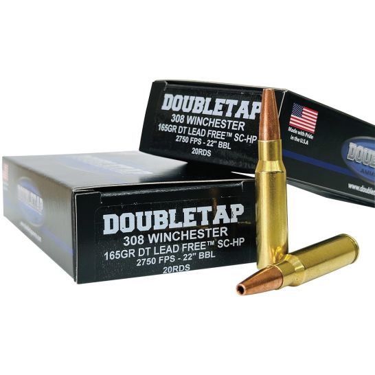 DoubleTap Ammunition .308 Win/7.62x51mm 165 gr LFHP 20rds Rifle Ammo ...
