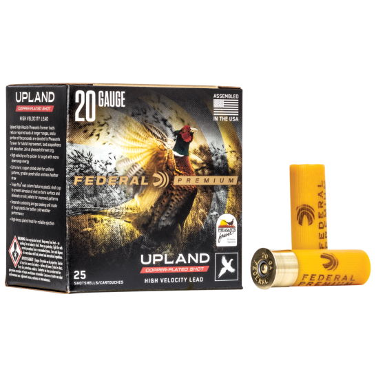 Federal Wing-Shok Pheasant 2.75" 1 oz 6 Shot 20ga Ammunition, 25rds ...