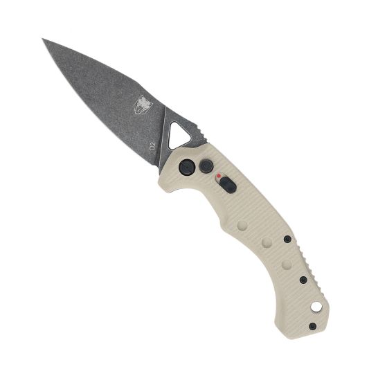 CobraTec Knives Ryker Folding Knife Drop Point Tan - Robust Locking ...