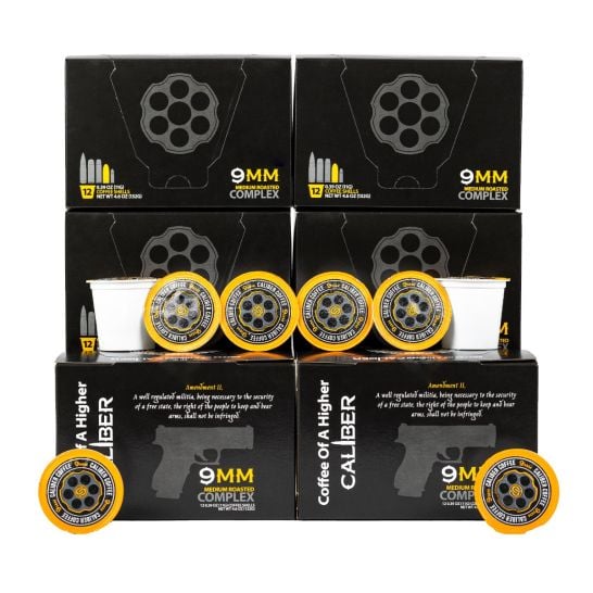 Caliber Coffee 9mm Medium Roast, 72 Pod Bundle (6 boxes) | Palmetto ...