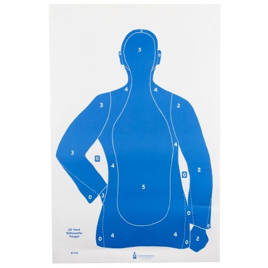 Action Target B-21E, Blue Cardstock Target, 23"x35", 100 Per Box B ...