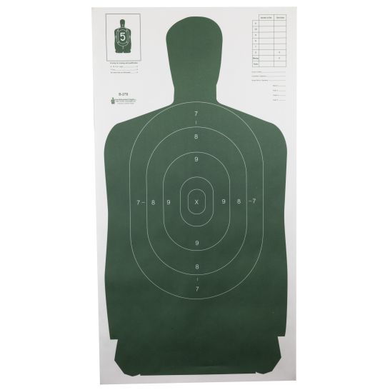 Action Target Standard Target, Full Size Green Silhouette, 24"x45", 100 ...