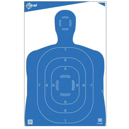 EZ Aim Silhouette Human Body Shooting Practice Target, Blue | Palmetto ...