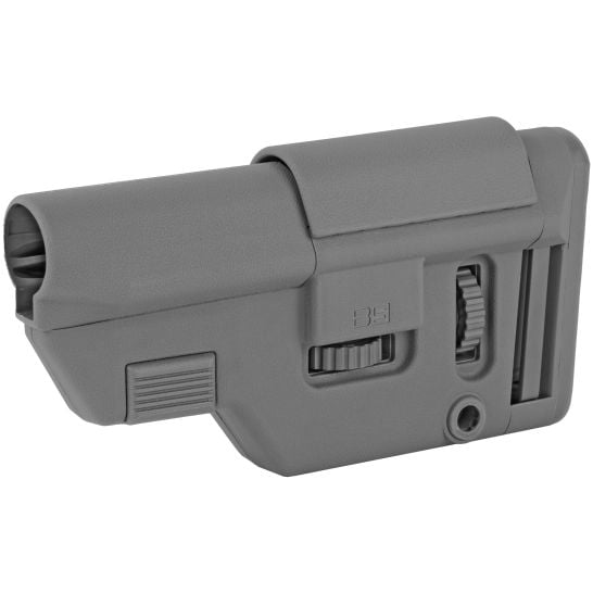 B5 Systems Collapsible Precision Stock, Gray, Short Length Cheek Riser ...