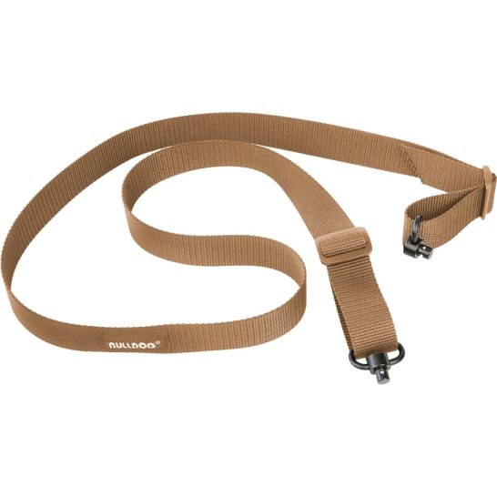 Bulldog Two-Point Gun Sling w/Deluxe QD Push Button Swivels, Tan ...