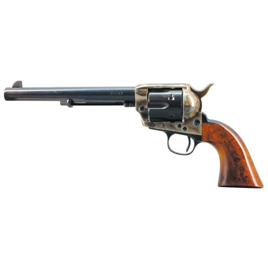 Cimarron Mod P .45 Long Colt Revolver, 7.5" Barrel, Fixed Sights, Color ...