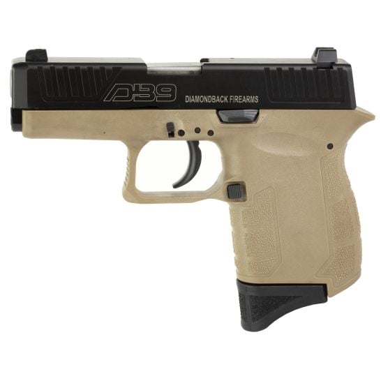 Diamondback DB9 9mm Pistol, 3" Barrel, Fixed Sights, Flat Dark Earth ...