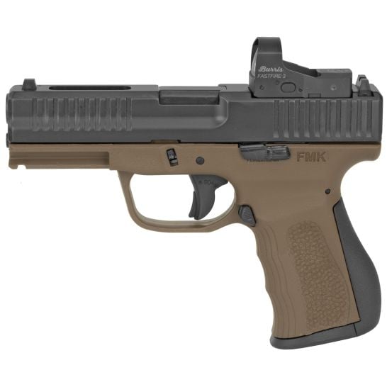 FMK 9C1 9mm Pistol, 4" Barrel, Fixed Sights, Burnt Bronze, Black - FMKG9C1EPROBBRT | Palmetto ...