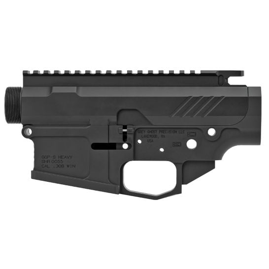 Grey Ghost Precision AR-10 Receiver Set .308 Win, Black - GGPSHeavyRCVR ...