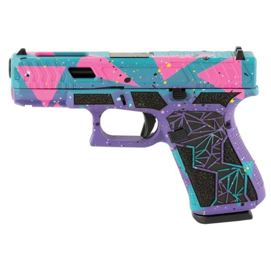 Glock G19 Gen 5 Compact 80's Day 9mm 4.02" 15rds, Purple/Cyan/Pink ...