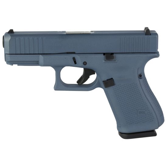Glock 19 9mm Pistol, 4.02" Barrel, Fixed Sights, Blue Titanium ...