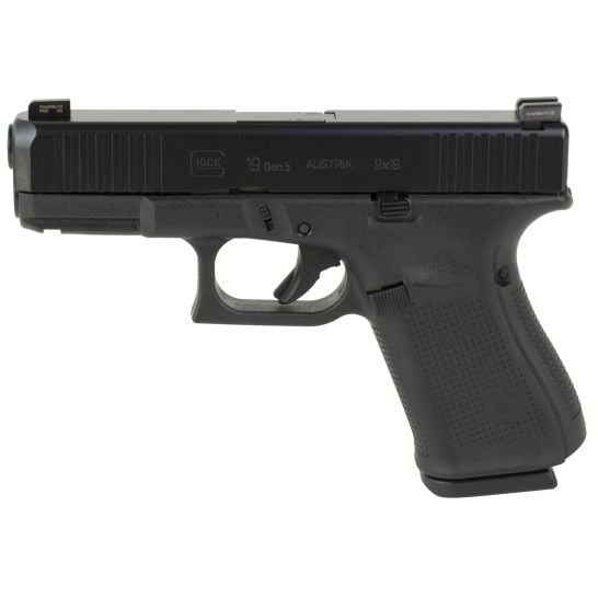 Glock 19 9mm Pistol, 4.02" Barrel, Night Sights, Black - PA195S301UCA ...