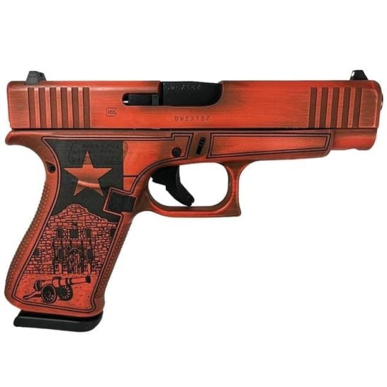 Glock G48 Custom Texas Orange Compact 9mm 4.17" 10rds, Texas Orange ...