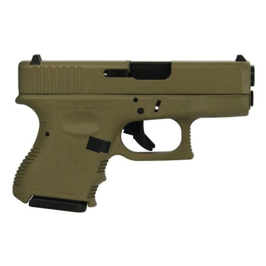 Glock G26 Gen 3 Custom FDE Subcompact 9mm 3.43" 10rds, Flat Dark Earth ...