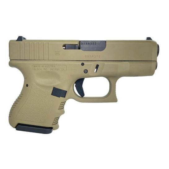 Glock G27 Gen3 Custom FDE Subcompact .40 S&W 3.43" 9rds, Flat Dark ...
