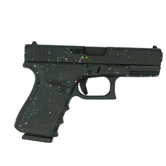 Glock G19 Gen3 Multi-Color Paint Splatter Black Base Compact 9mm 4.02 ...