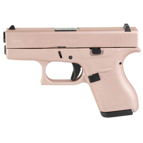 Glock 42 .380 ACP Pistol, 3.25" Barrel, Fixed Sights, Rose Gold - UI4250204 | Palmetto State Armory
