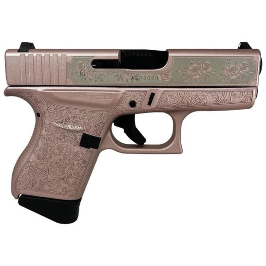 Glock G43 Custom Glock & Roses Subcompact 9mm 3.41" 6rds | Palmetto ...