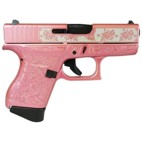Glock G43 Custom Glock & Roses Medusa Pink Subcompact 9mm 3.41" 6rds ...