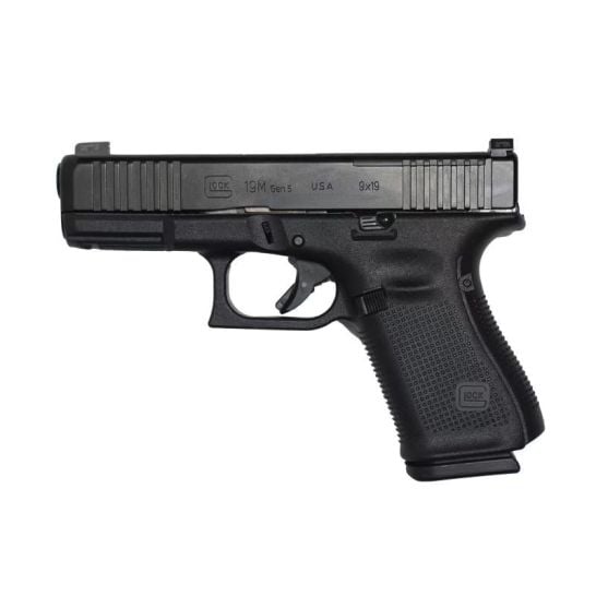 Glock G19M Gen 5 MOS Compact 9mm 4.02" 15rds, Black | Palmetto State Armory