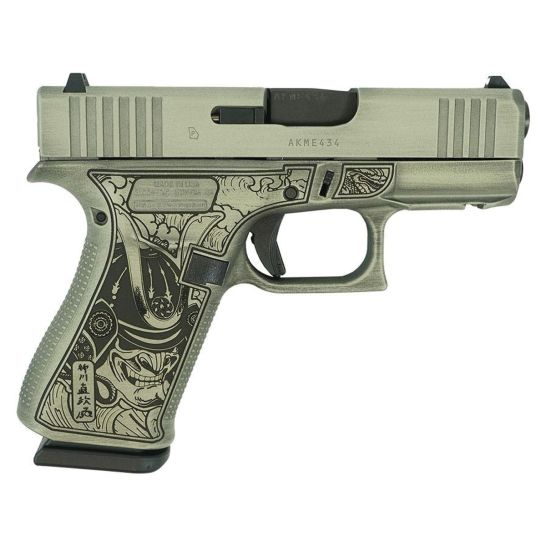 Glock G43X Custom Bushido Mask Subcompact 9mm 3.41" 10rds, Gray ...