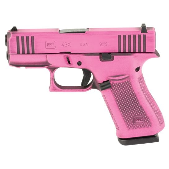 Glock G43X Subcompact 9mm 3.41" 10rds, Pink | Palmetto State Armory
