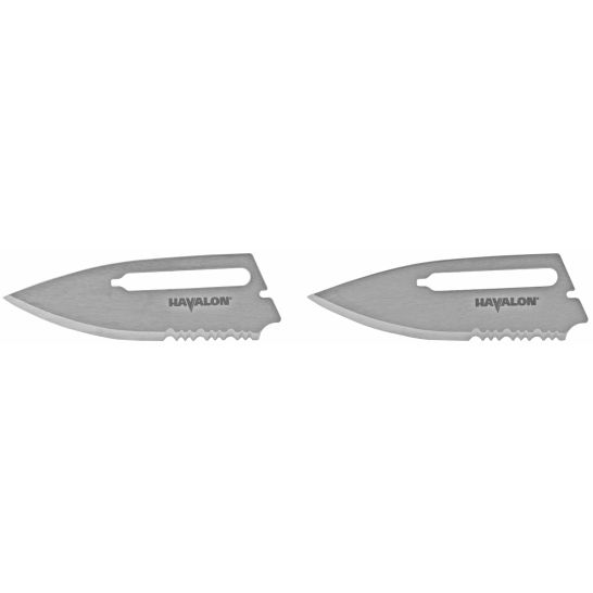 Havalon Redi-Knife Replacement Blades, Serrated, Stainless Steel, 2 ...