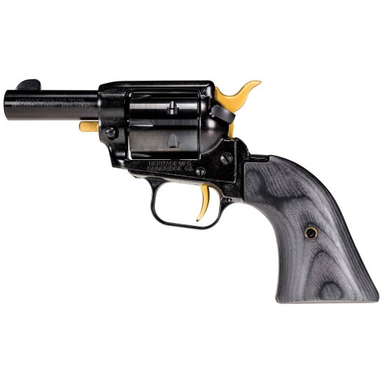Heritage Barkeep .22LR Revolver, 3.6" Barrel, Fixed Sights, Black, Gold ...