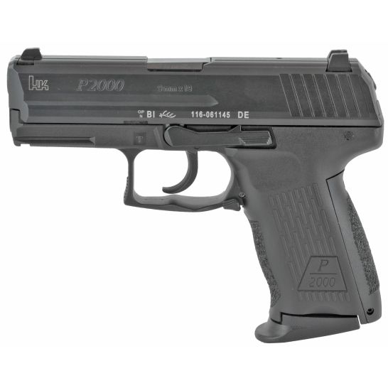 HK P2000 9mm Pistol, 3.66" Barrel, 3 Dot Sights, Black - 81000037 ...