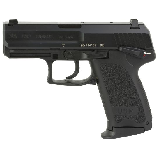 HK USP .40 S&W Pistol, 3.58" Barrel, 3 Dot Sights, Black - 81000338 ...