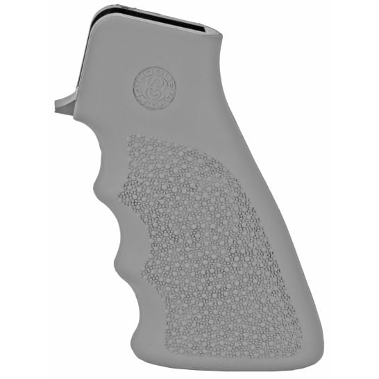 Hogue OverMolded Rifle Grip, Finger Grooves, Fits AR Rifles, Gray ...