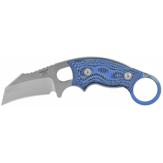 Hogue EX-F03, 2.25" Fixed Blade, Hawkbill Blade, G10 G-Mascus Blue ...