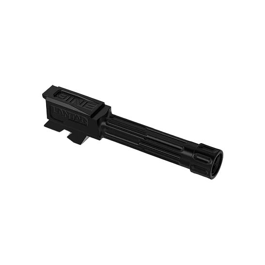 LanTac 9INE Barrel Fluted 1/2-28 Thread Pattern for Glock 43/43x, Black ...