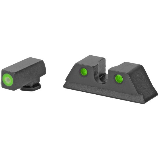 Meprolight Hyper-Bright, Tritium Sight Set, Green Front/Green Rear ...