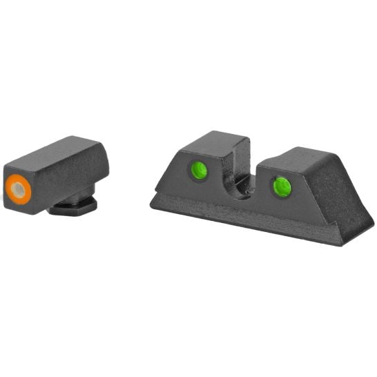Meprolight Hyper-Bright, Tritium Sight Set, Orange Front/Green Rear ...