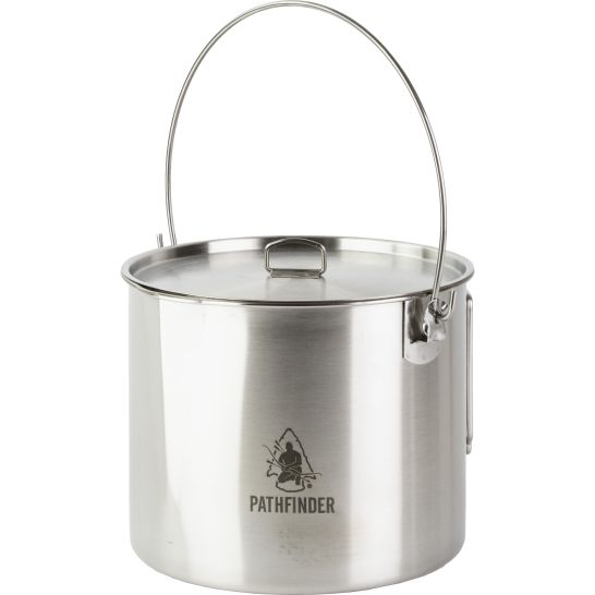 Pathfinder 120oz Bush Pot/ Lid Set, Stainless Steel - LSSBPKPF ...