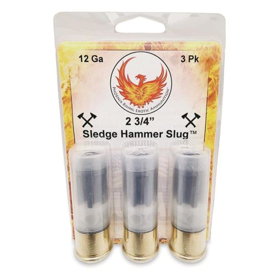 Phoenix Rising Sledge Hammer 12 Gauge HP Shotshell Slug, 685 gr 3rds ...